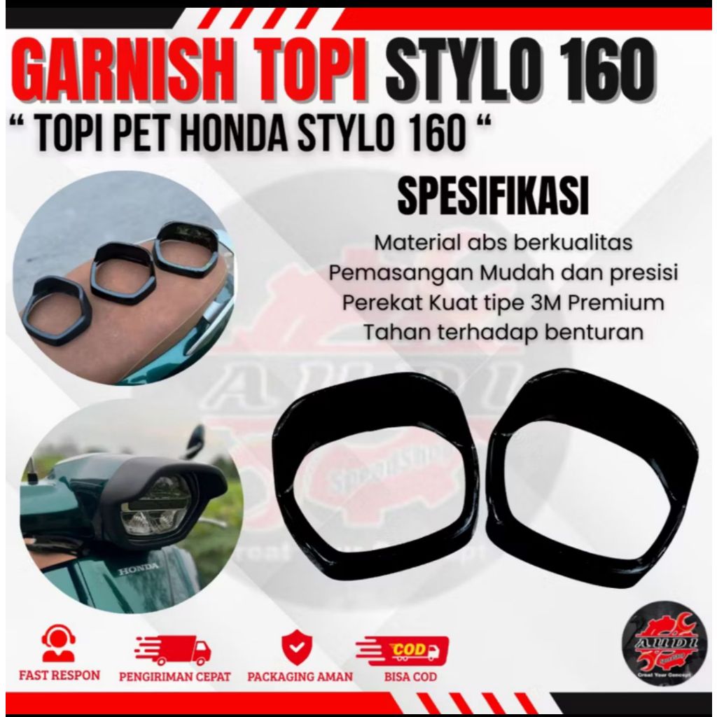 Garnish Headlight Headlamp Cap Honda Stylo 160 Original HONDA STYLO 160 ...