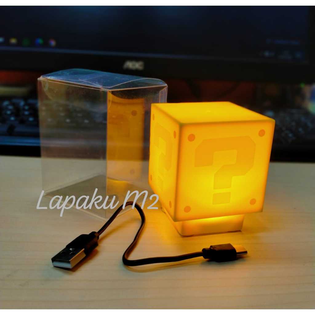 Super Mario LED Touch Lamp USB Charging Question Mark Night Light Super ...