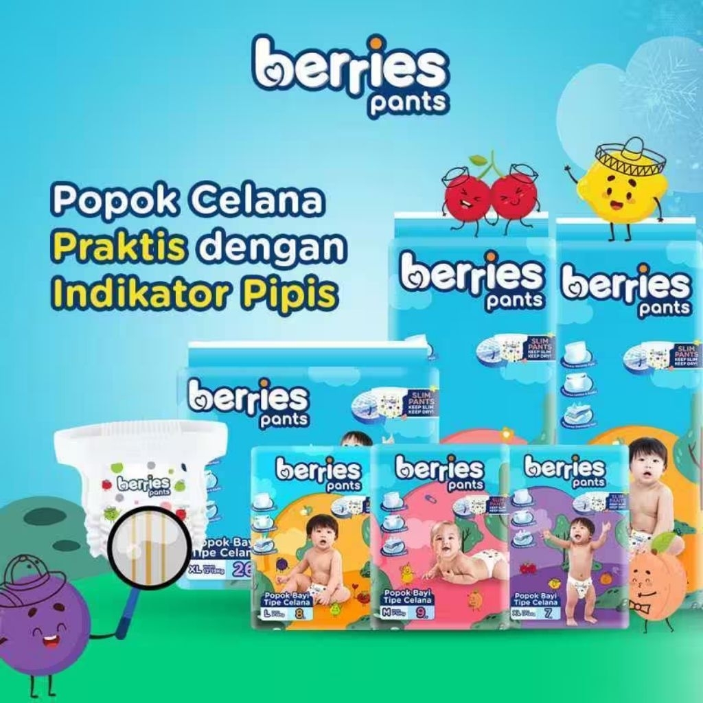 BERRIES BABYPopok, Economical, Affordable Pants Type - Pampers Baby ...