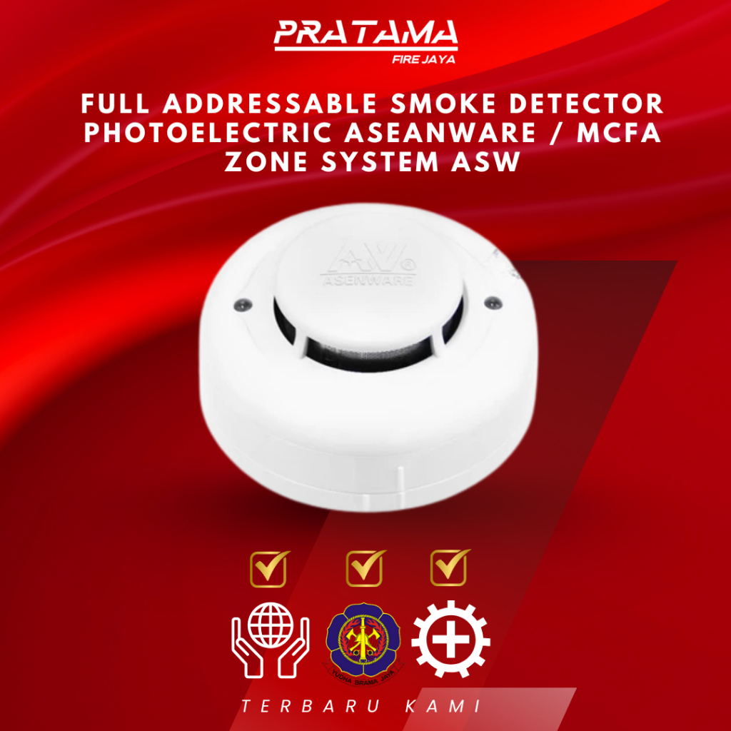 FULL ADDRESS SMOKE DETECTOR PHOTOELECTRIC ASEANWARE MCFA ZONE SYSTEM ...