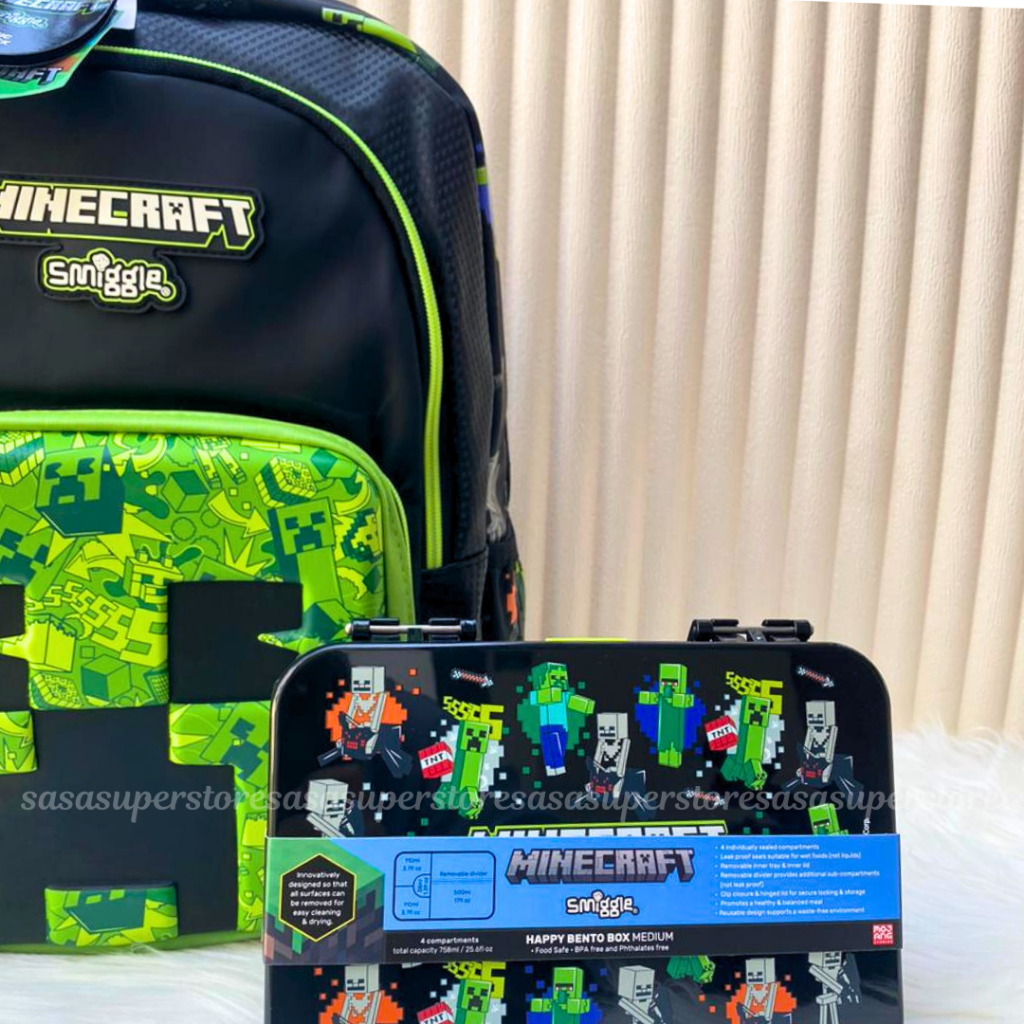 SASA BEBE | SCHOOL BAG SMIGEL SERIES BOY ROBLOX MINECRAFT BACKPACK ...