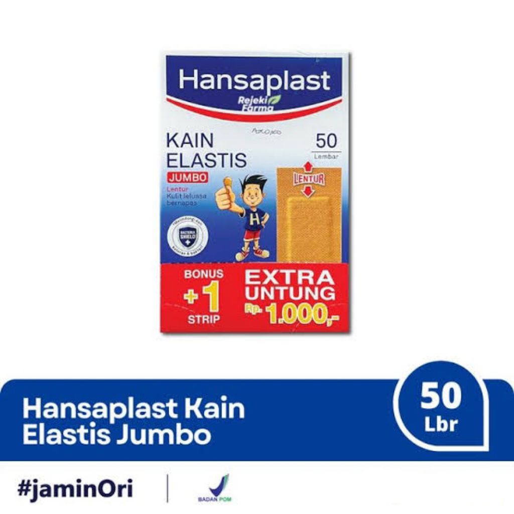 HANSAPLAST - JUMBO 50s Elastic Cloth Plaster for Flexible Wounds ...