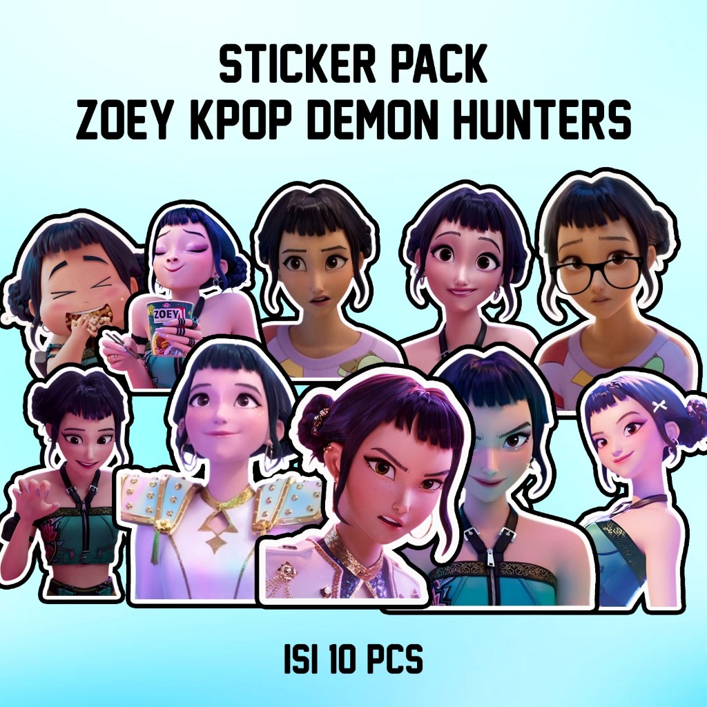 ZOEY KPOP DEMON HUNTER WATERPROOF STICKERS 1 PACK | Shopee Malaysia