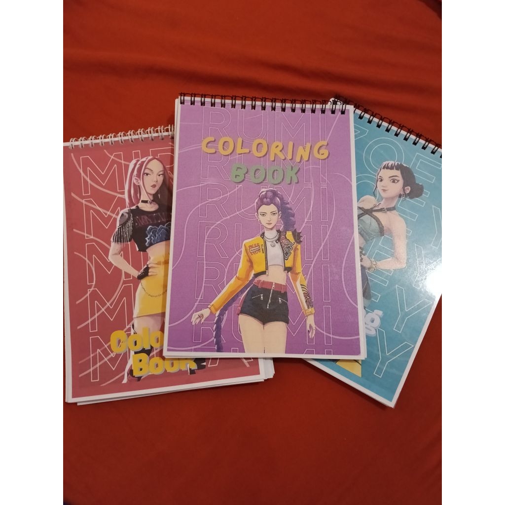 20 Pages Rumi Mira Zoey Huntrix Kpop Demon Hunter Coloring Book ...