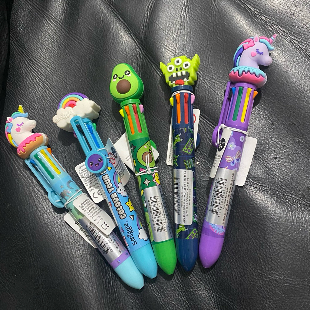 Smiggle Kids Ballpoint Pen 8 Colors Smiggle Colorful Ballpoint Pen ...