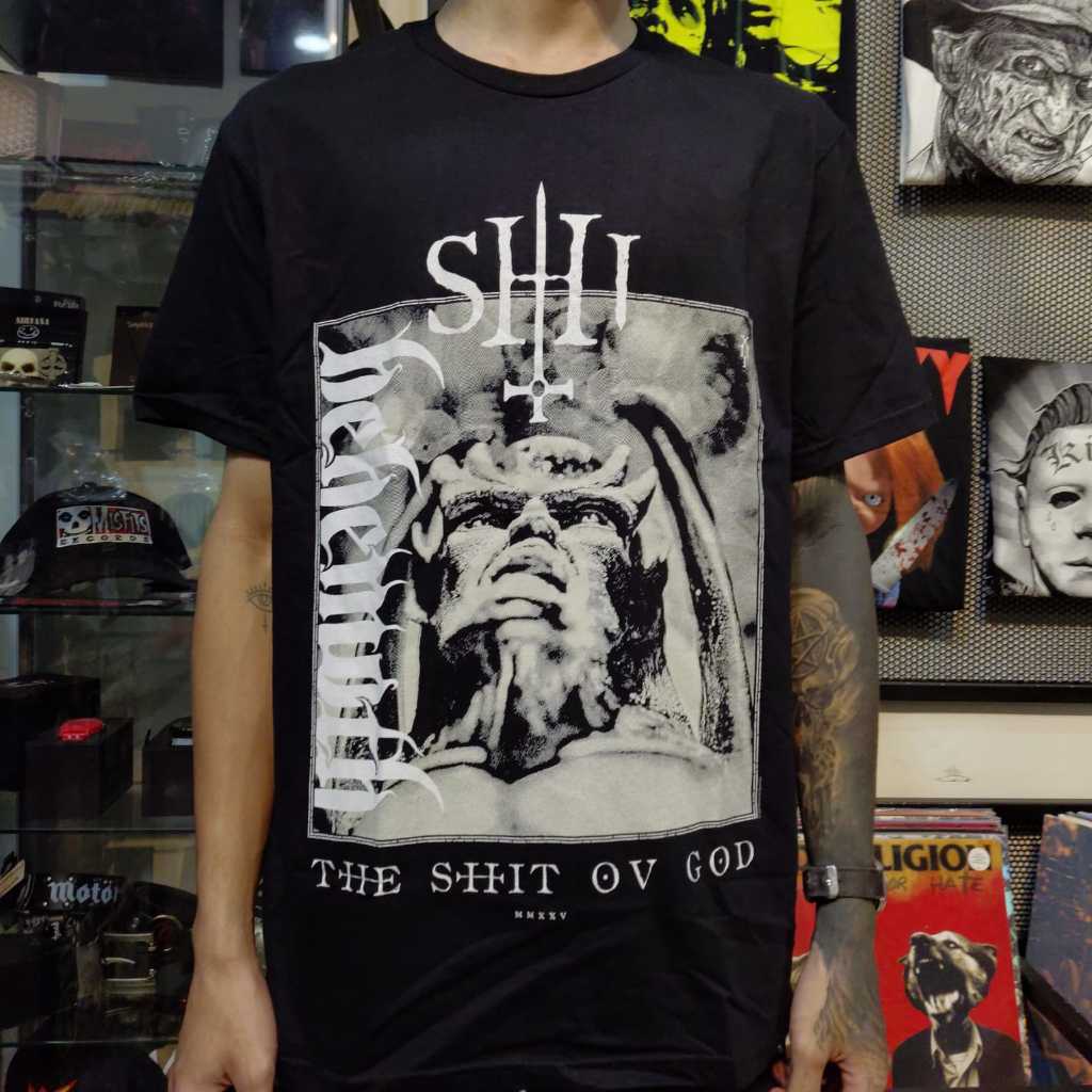 T Shirt Band Official BEHEMOTH - THE SHIT OV GOD Original | Shopee Malaysia