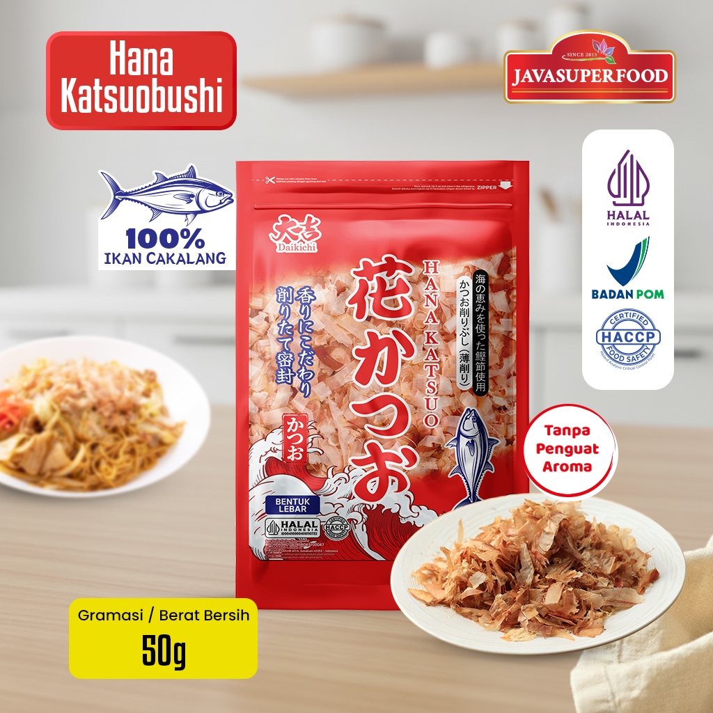 HALAL DAIKICHI HANA KATSUOBUSHI 50GR KATSUOBUSHI/ CAKALANG FISH/ BONITO ...