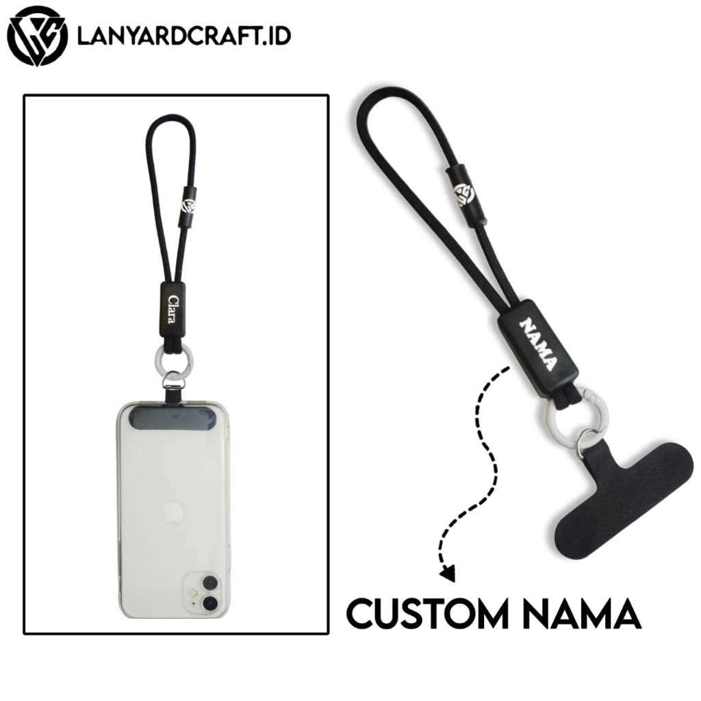 GANTUNGAN HP Lanyard Craft Strap Custom Name Perusik Casing Hanger ...