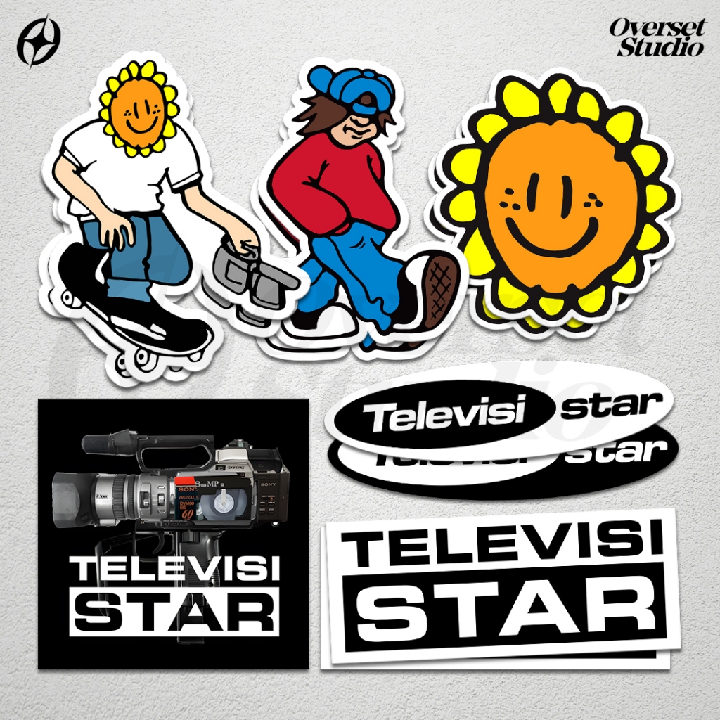LOKAL Television Star Sticker / Television Star Logo Brand Sticker ...