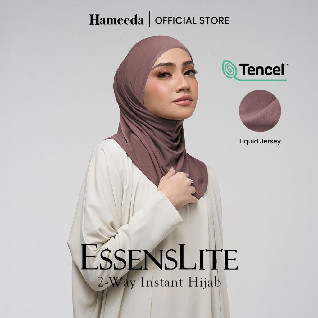 Hameeda - EssensLite 2-Way Instant Hijab Jersey & Tencel | Sporty ...