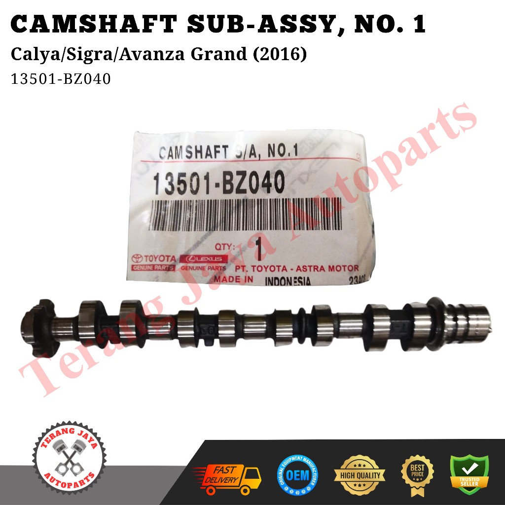Camshaft Sub Assy, No.1/Noken As Calya/Avanza Grand (2016-ON)/Vios ...