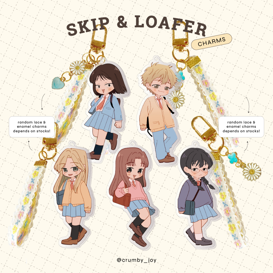 Skip and Loafer Skip To Loafer Fanart / Acrylic Keychains Charms by ...