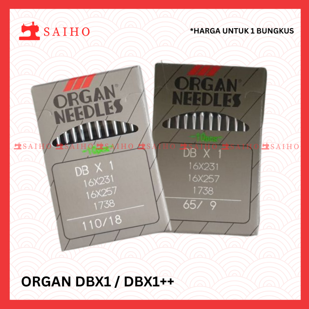 MESIN Industrial Sewing Machine Needle DBx1 / DBx1++ ORGAN NEEDLES ...