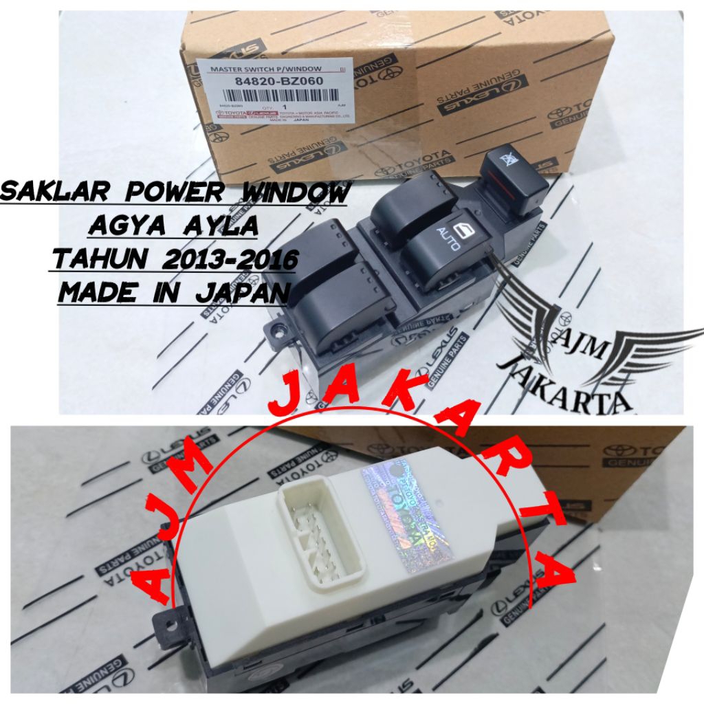Power window switch for Toyota Agya Ayla 2013-2016 original japan ...