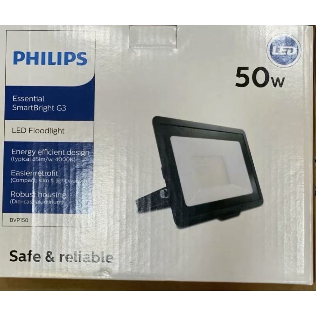 Philips BVP150 LED Floodlight 50W Flood Light 50 Watt BVP 150 White 6500K Yellow 3000K Cool ...