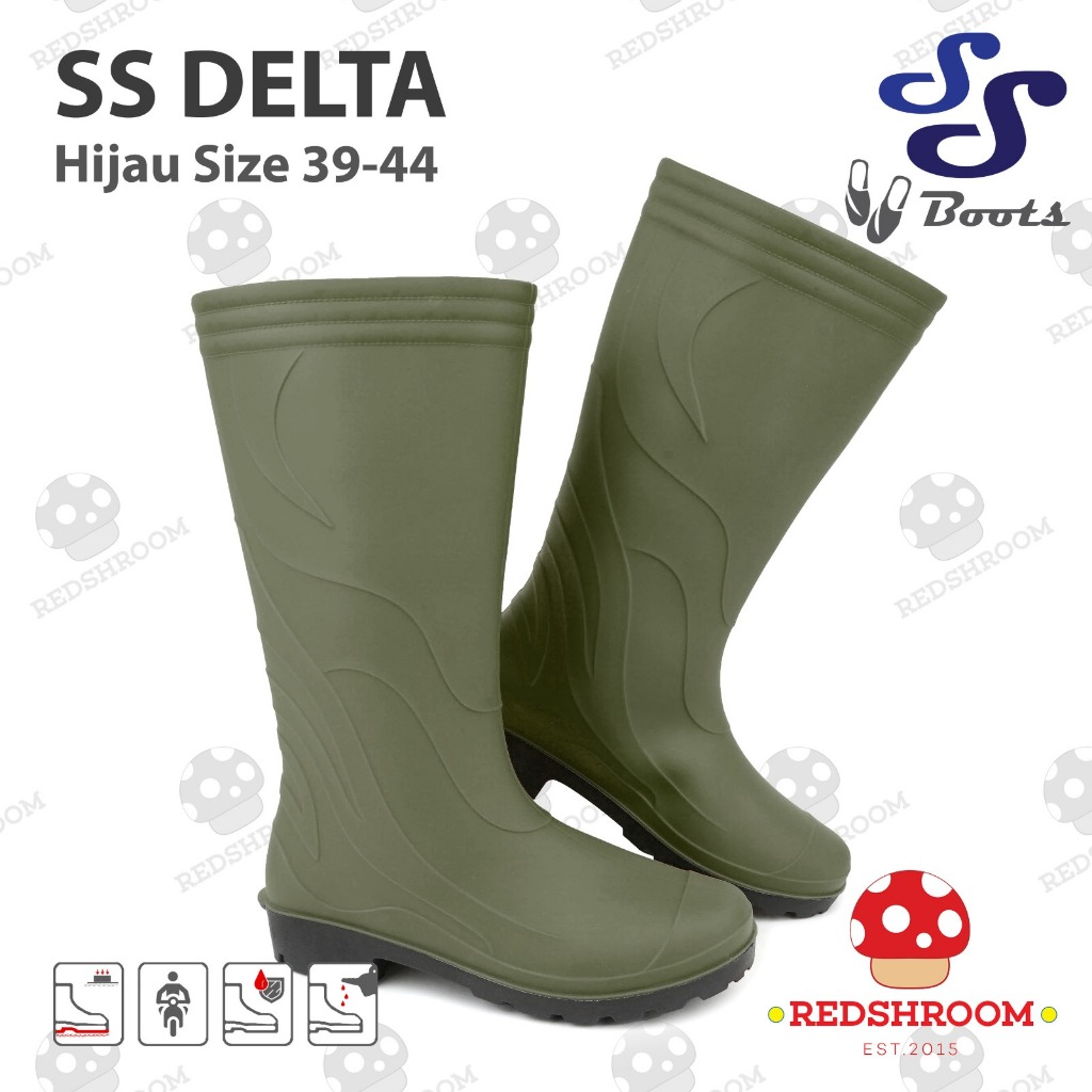 DELTA HIJAU SS High Boots GreenDELTA - Anti-Slip PVC Construction ...