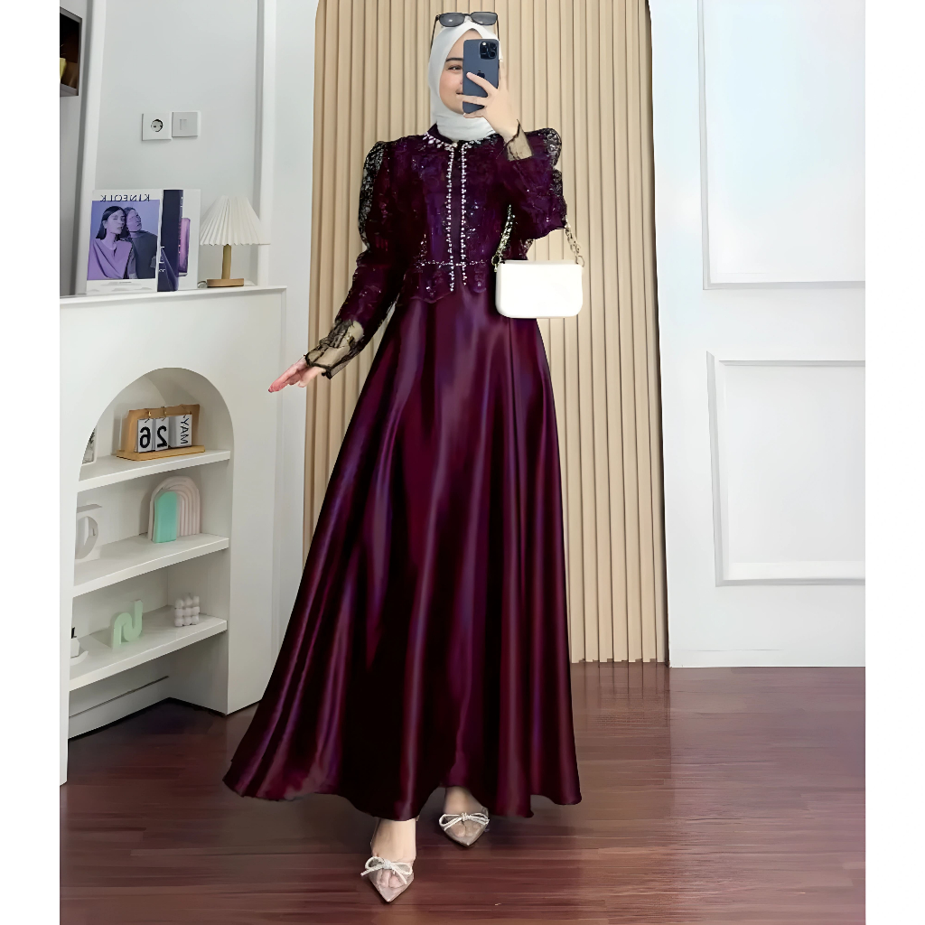 Sakura dress, luxurious Premium Silk brocade party dress, Mix brocade ...