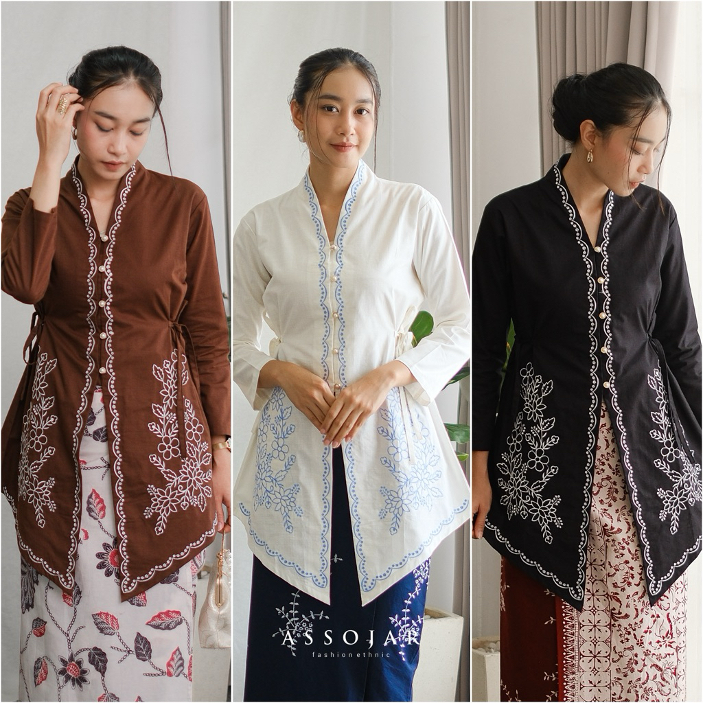 Assojar - Mirsani Kebaya Women's Embroidery Top/ | Shopee Malaysia