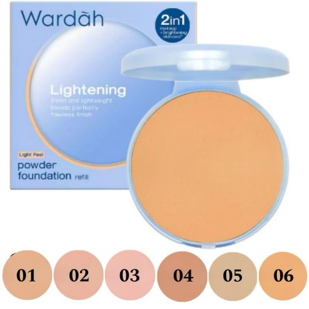 WARDAH Refill Lightening Powder Foundation Light Feel Refill Powder ...