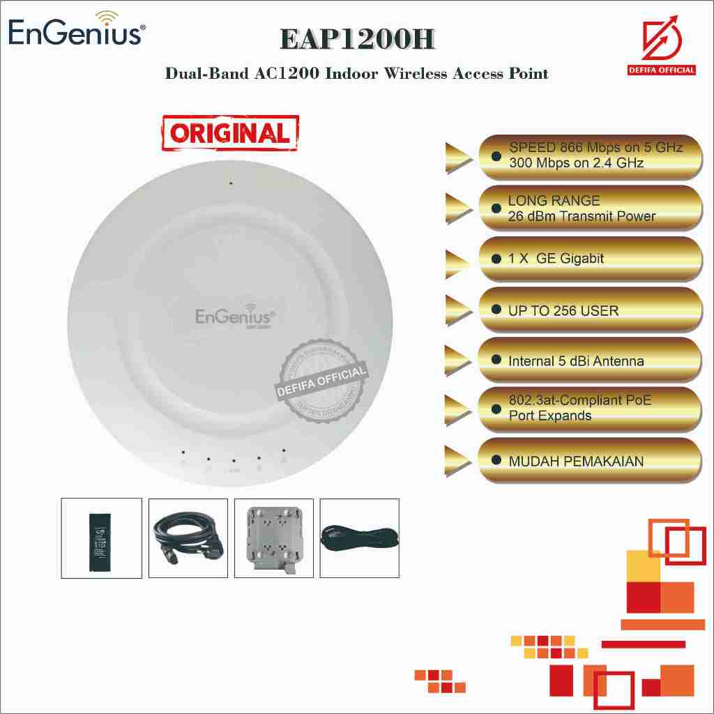 EnGenius EAP1200H Indoor Wifi APAC1200866 Mbps 802.11ac Dual-Band ...