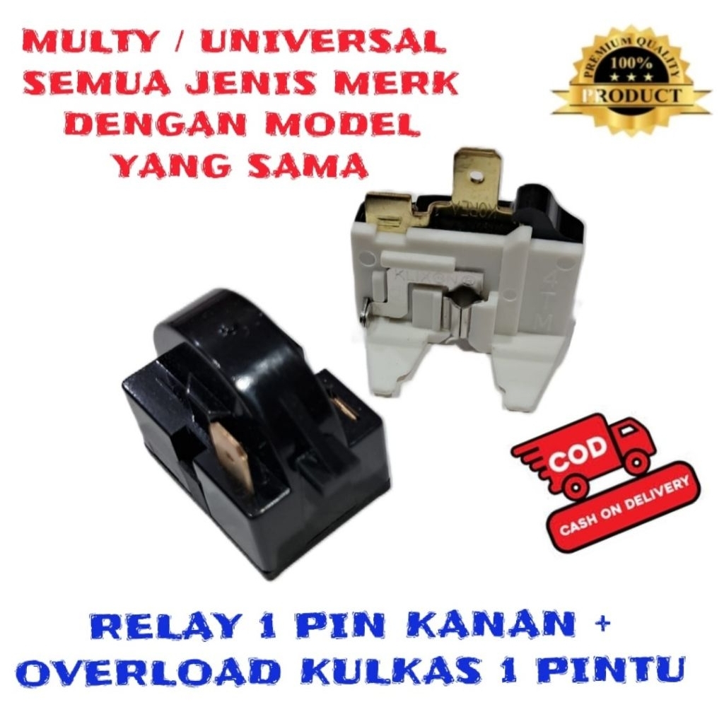 PTC RELAY 1 PIN RIGHT OVERLOAD 1-DOOR MULTI-PURPOSE REFRIGERATOR ...