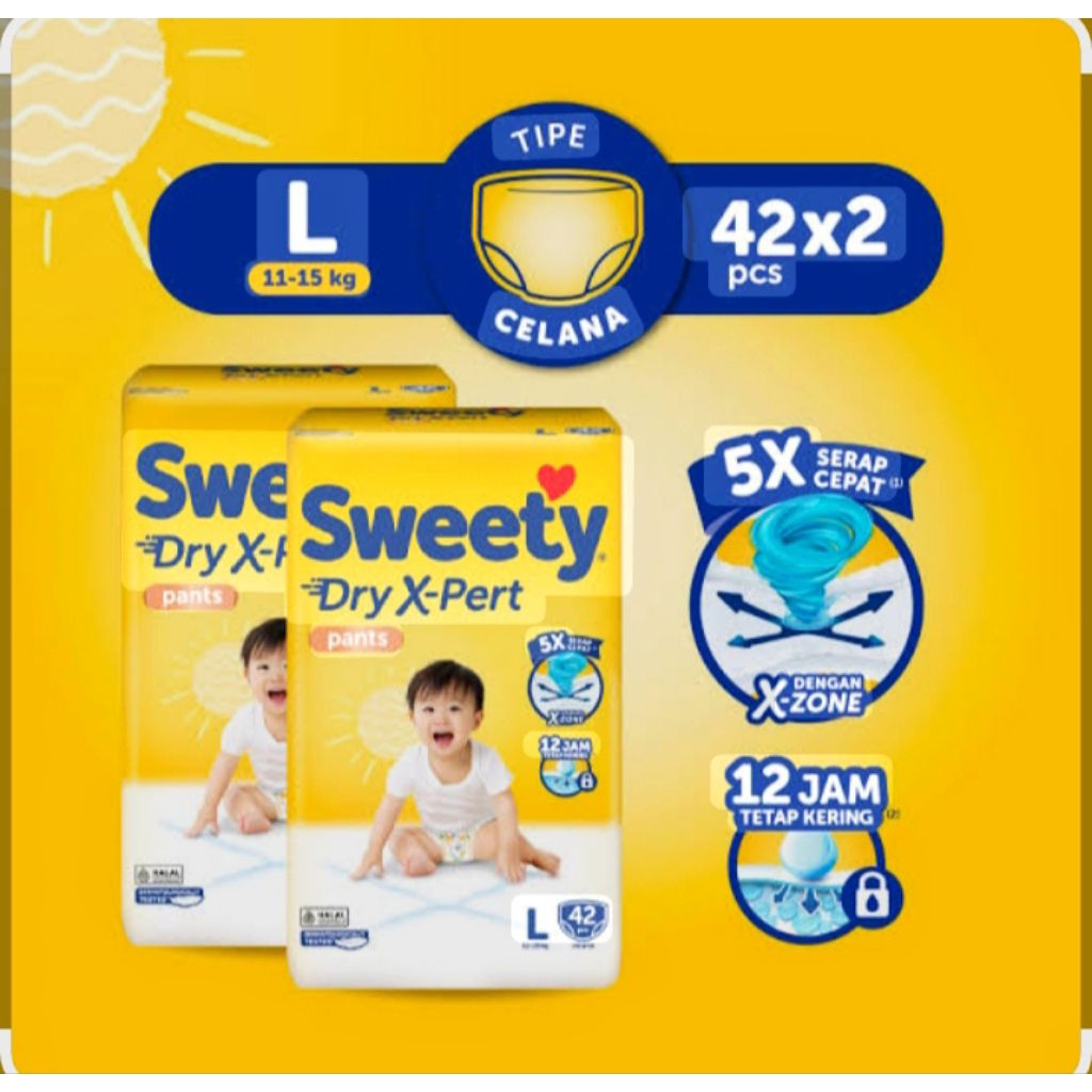 Sweety Bronze Dry X-Pert Pants L42 2-Ball Pampers Bundling Package ...