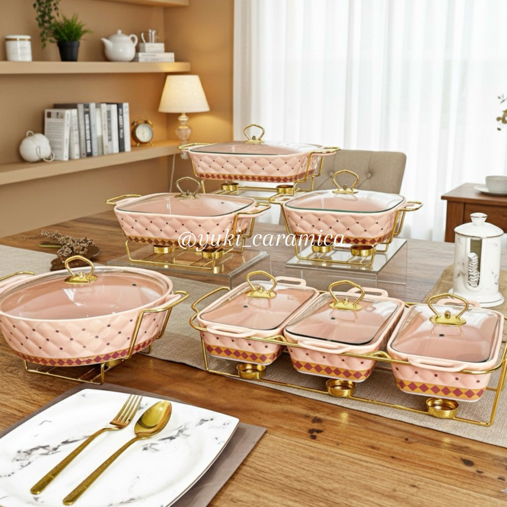 Pink gold ceramic buffet / pink buffet / luxury buffet | Shopee Malaysia