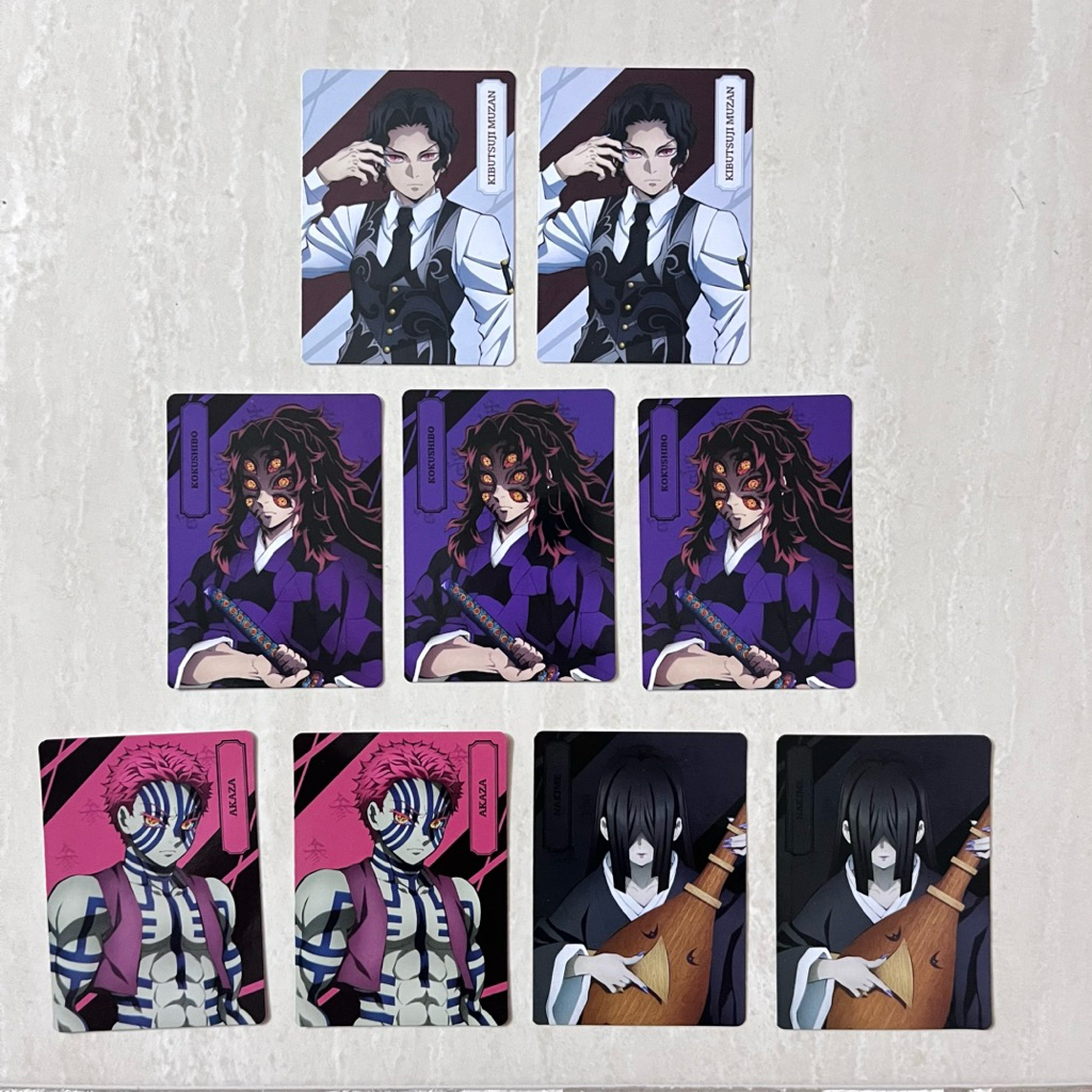 Demon slayer family photocard mart DEMON VERSION | Shopee Malaysia