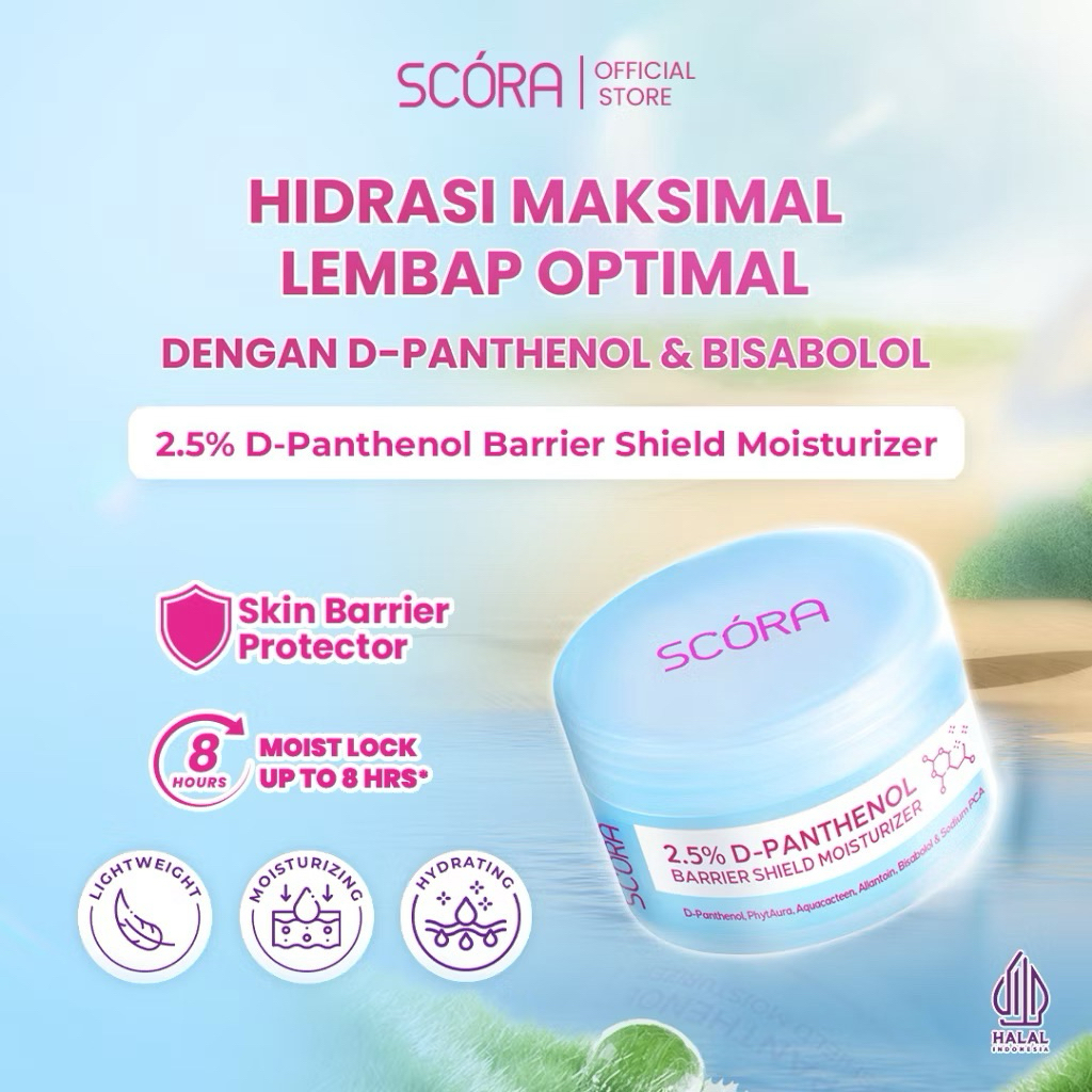 Scora 2.5% D-PANTHENOL BARRIER SHIELD MOISTURIZER 40ml Moisturizes Skin ...