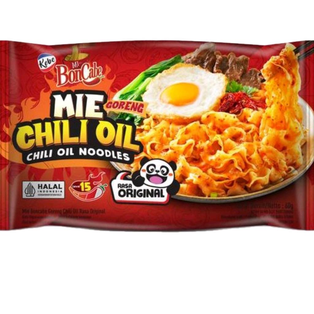 Kobe BonCabe Fried Chili Oil Original Flavor Level 15 Instant Noodles ...
