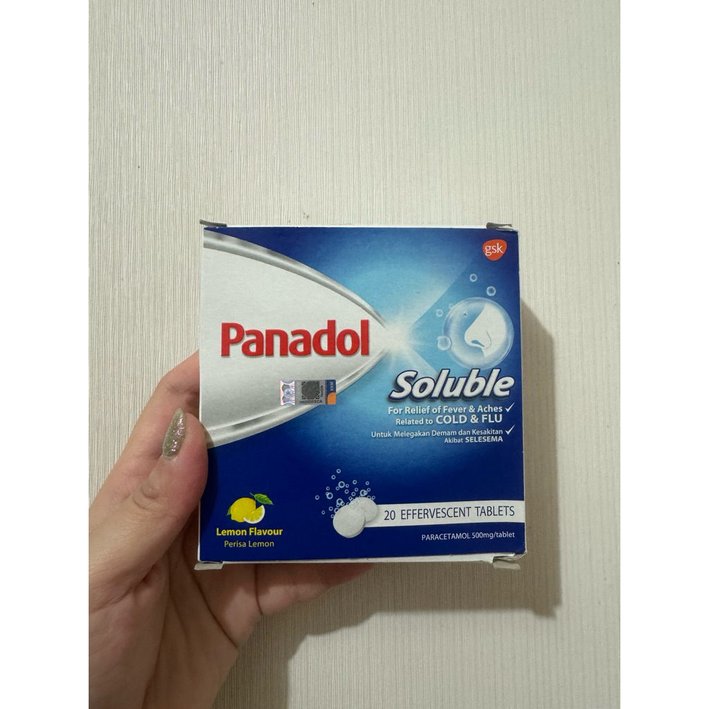 PANADOL SOLUBLE MALAYSIA COLD FLU BOX CONTENTS 20 tablets | Shopee Malaysia