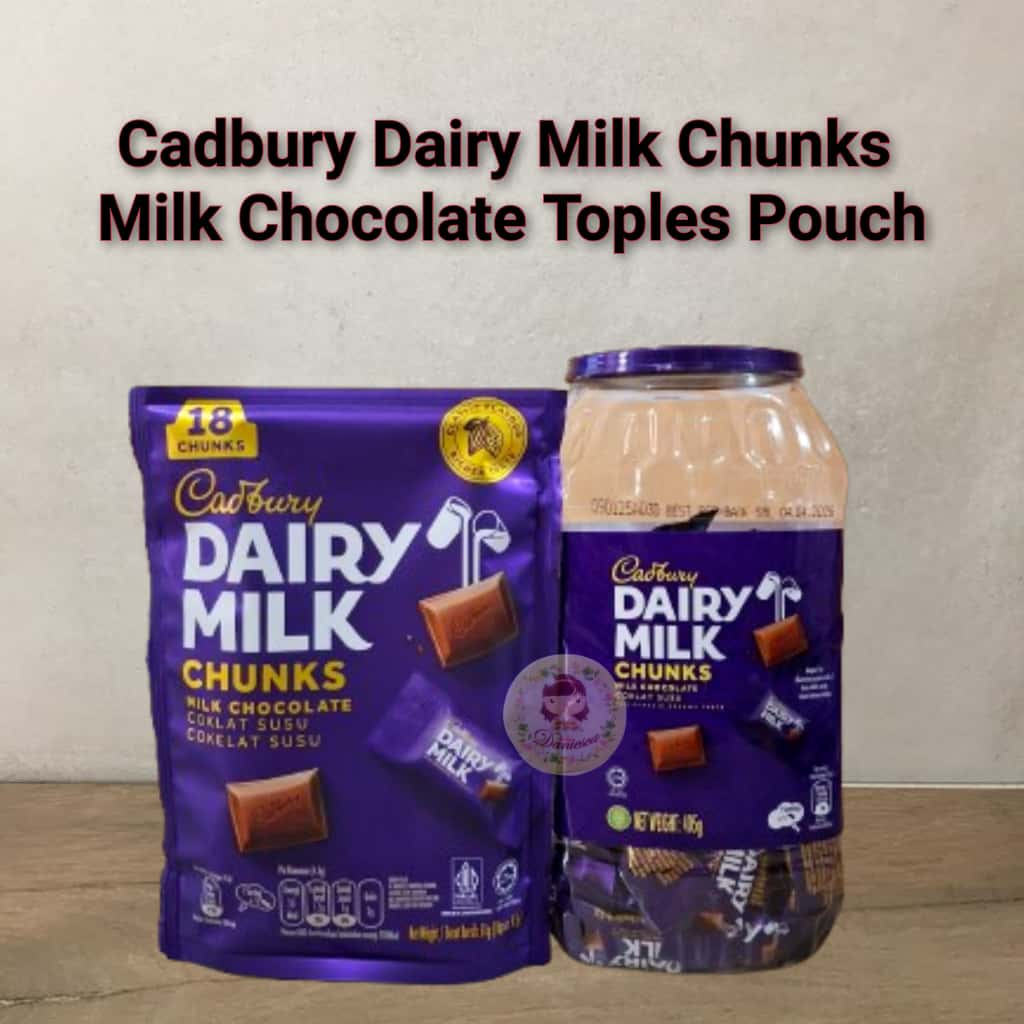 Cadbury Dairy Milk Chunks Milk Chocolate Jar Pouch (ds bgr) | Shopee ...