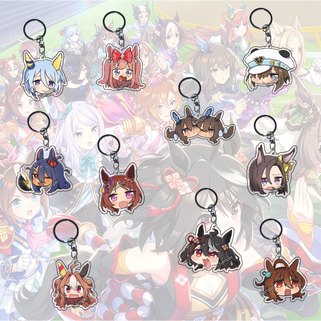 GANTUNGAN Uma MusumeEmote Keychain Uma musume part 06 - E kitasan Black ...
