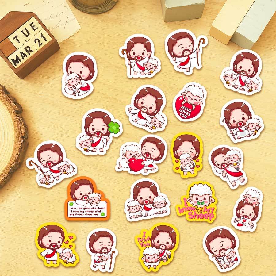 Sticker Pack Christian Jesus Easter Special, Sunday School Christmas ...