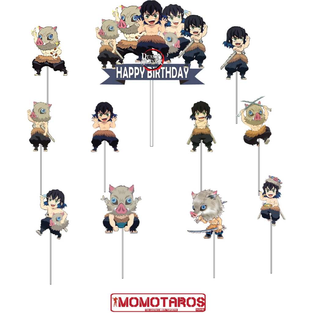 Topper cake Inosuke solo Demon Slayer | Shopee Malaysia
