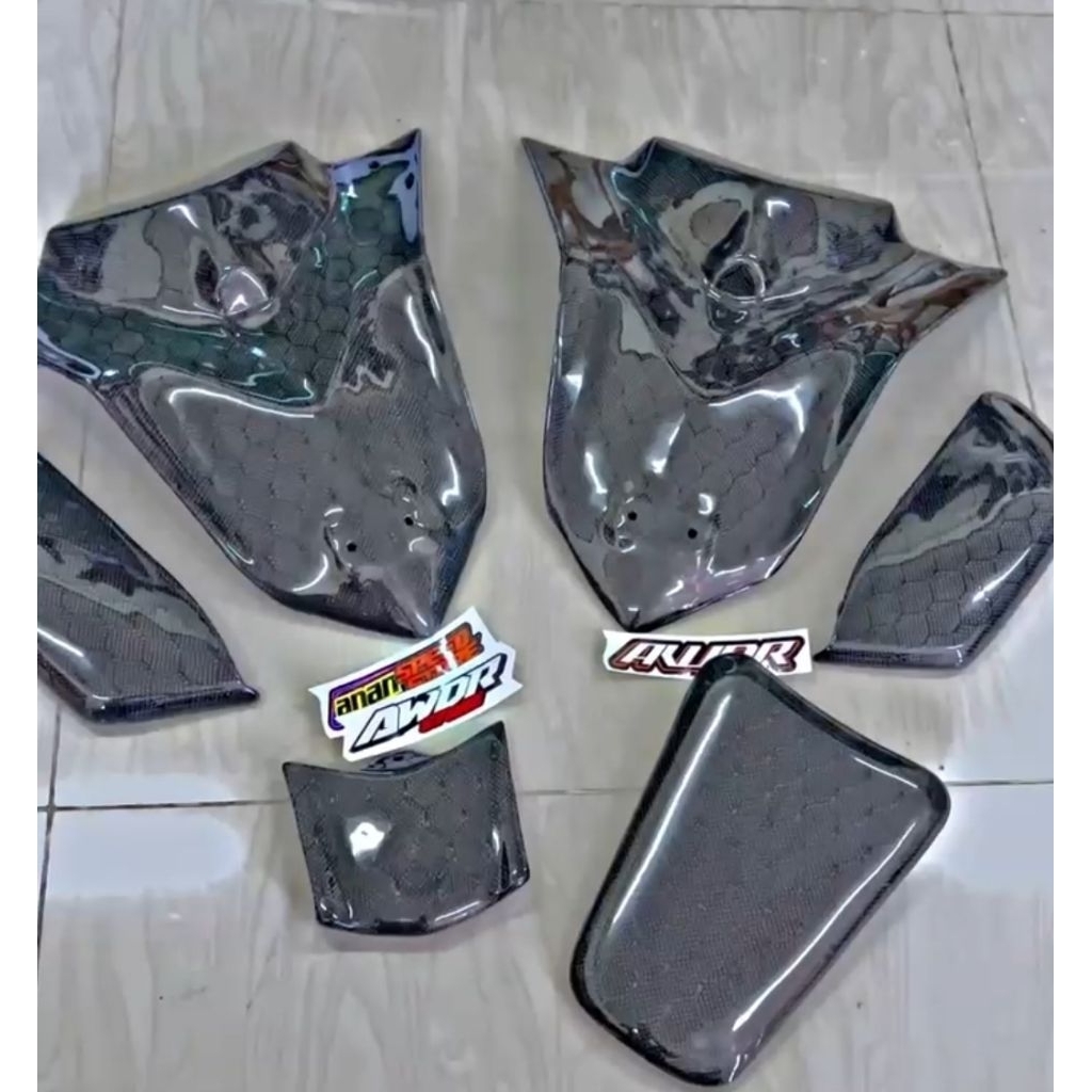 Aerox New Tie Ducktail Turn Signal Fin Carbon Kevlar Tank Cover ...
