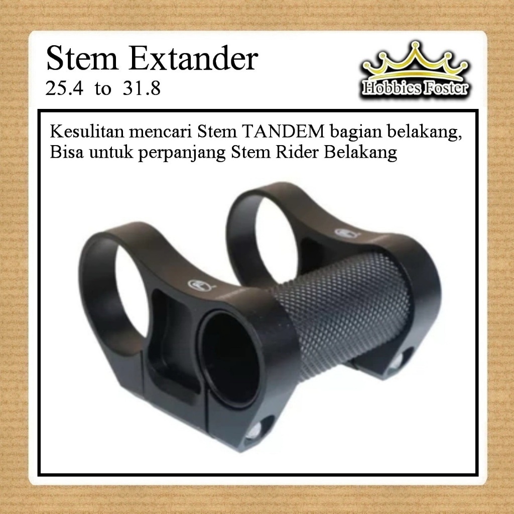 HBF Stem Extander 25.4 to 31.8 Connector Adapter/ Offside Adjustable ...