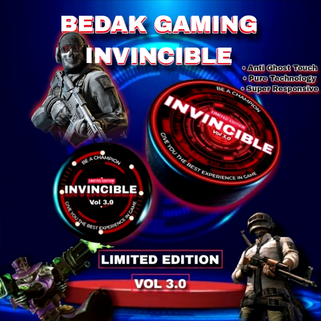INVINCIBLE Premium Gaming Powder Regular and Solo Size Merchandise for ...