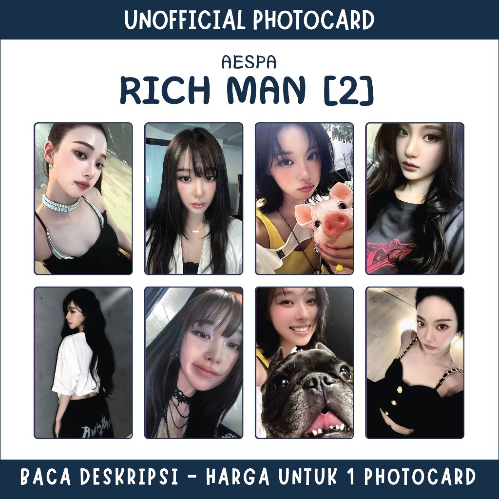 [UNOFFICIAL PC] AESPA - RICH MAN [2] | Shopee Malaysia