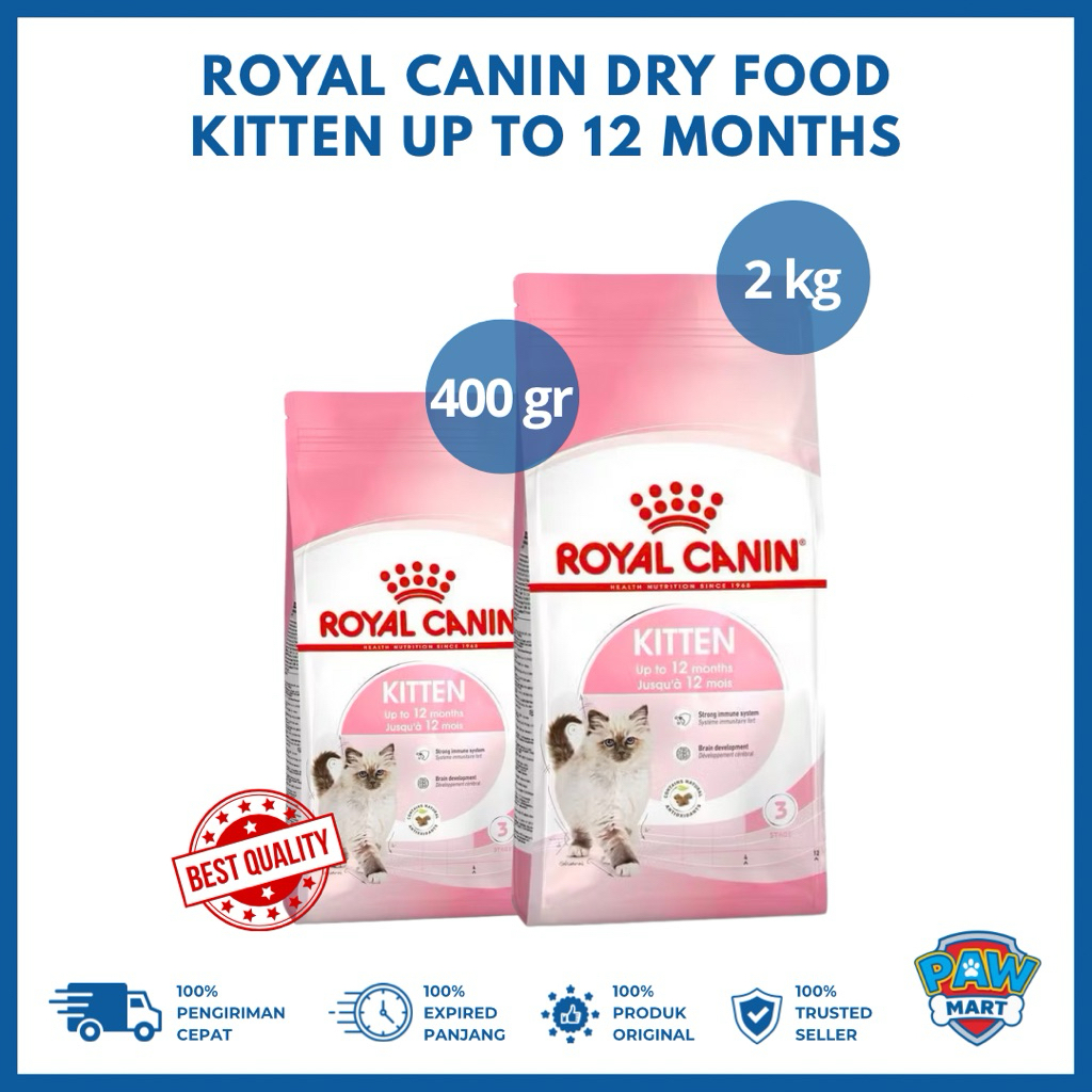 Royal Canin Kitten (400gr & 2kg) Dry Food Up To 12 Months - RC Cat ...
