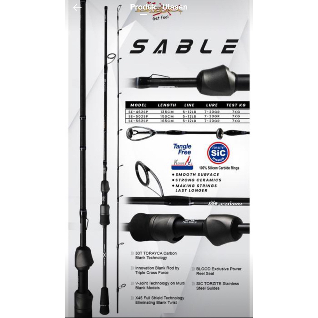 Blood Sable 135 150 165 Carbon Torray 30T River Pond Rod | Shopee Malaysia