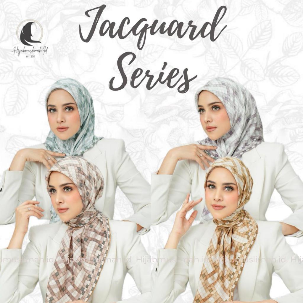 Square Hijab with Jacquard Motif BS Voal Buttonscarves Laser Cut ...