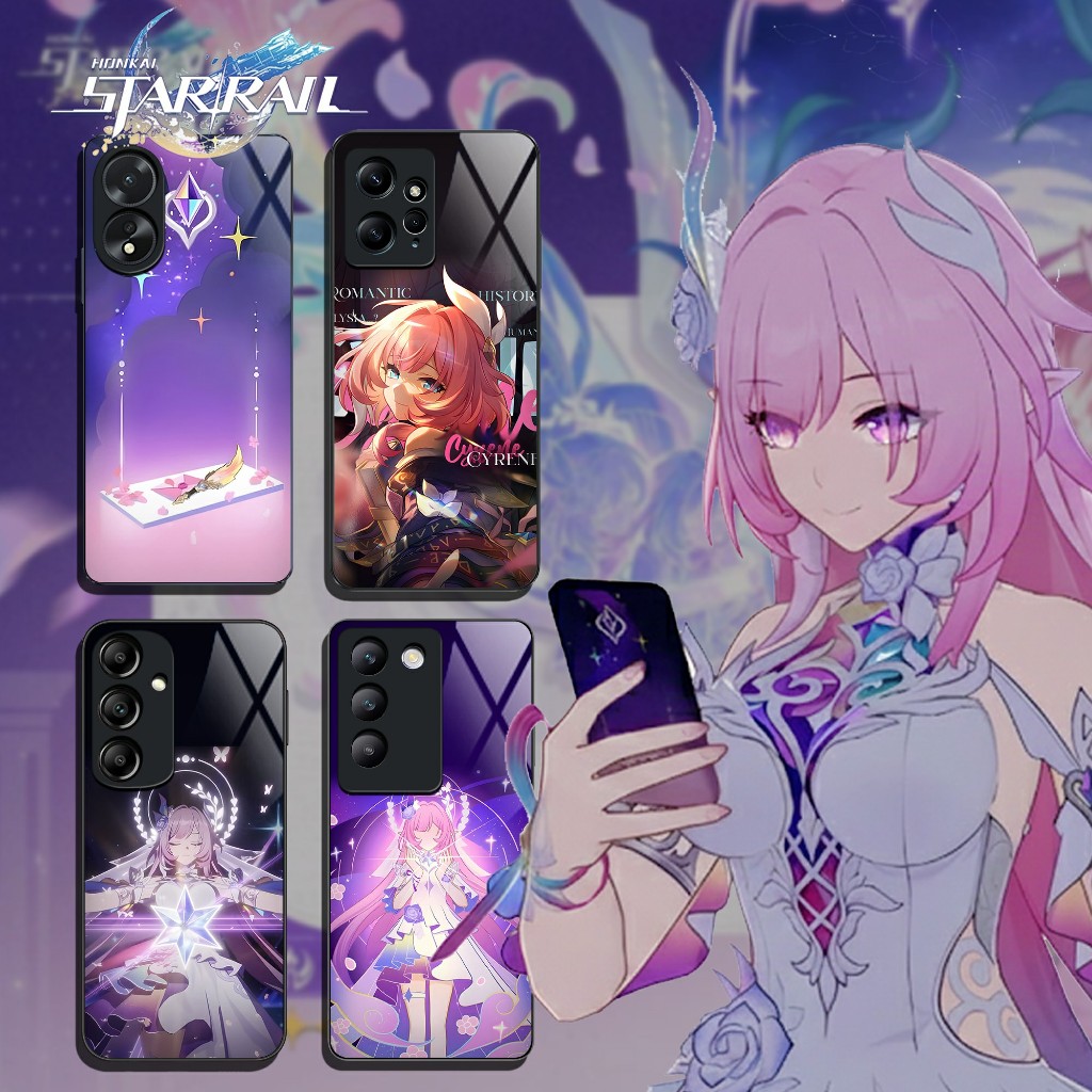 G982 Softcase Glass Case Shiny Honkai Star Rail Cyrene All Types hp ...