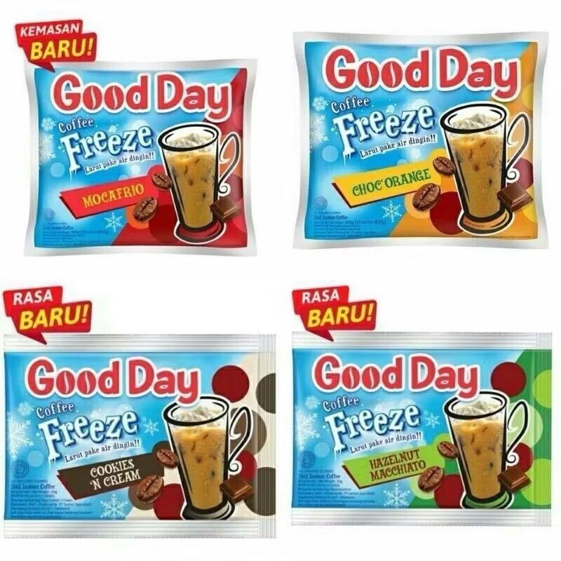 1 Pack of Coffee Good FreezeDAY All Variants Gooday Freeze Drink/ All ...