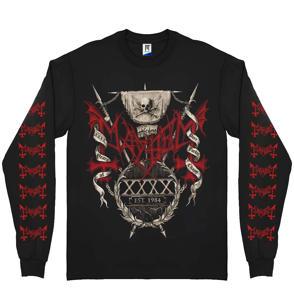 MAYHEM LONG SLEEVE T-Shirt - 40th Anniversary | MUSIC T-SHIRT | Band T ...