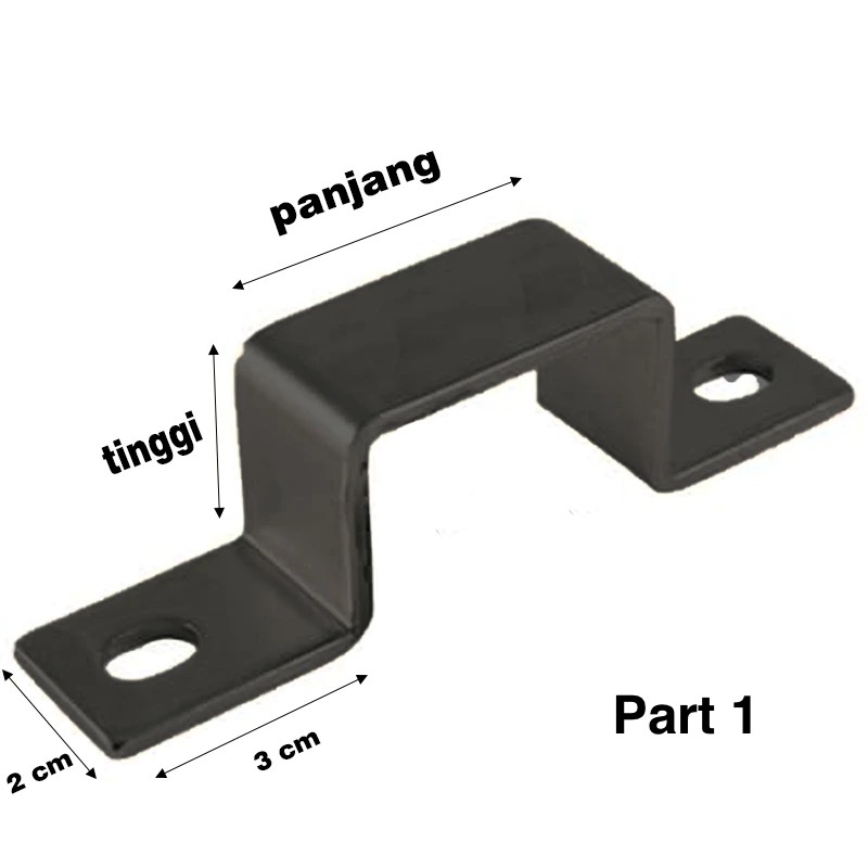 PART 1 all sizes hollow iron clamp holo clamp/ all sizes square iron ...