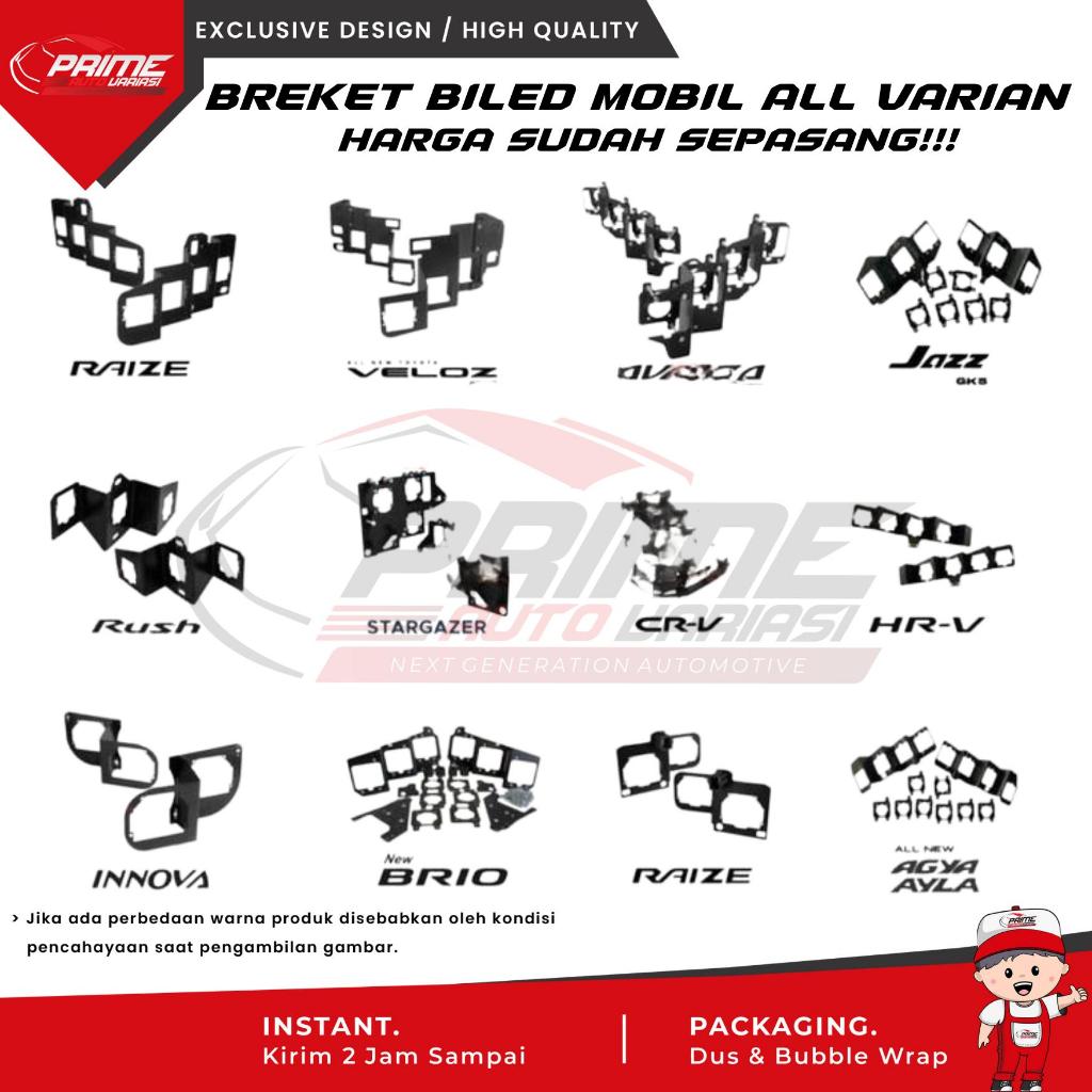 BILED LAMP BRECKET MATRIX CAR MOUNT 1.5 INCH 2 INCH 3 INCH AVANZA VELOZ ...