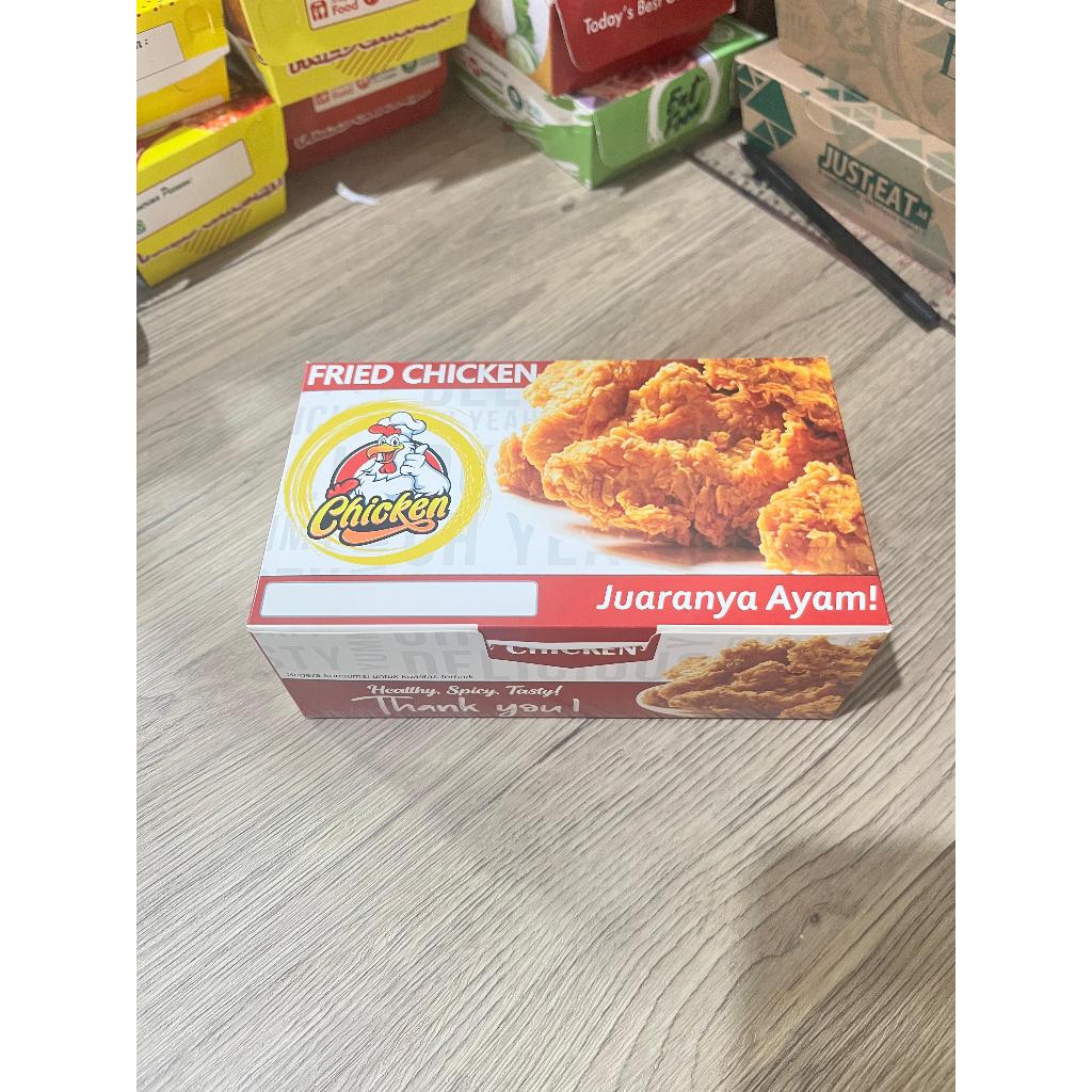 KFC chicken Box 2/ KFC Box/fried chicken Box/geprek chicken Box/chicken ...