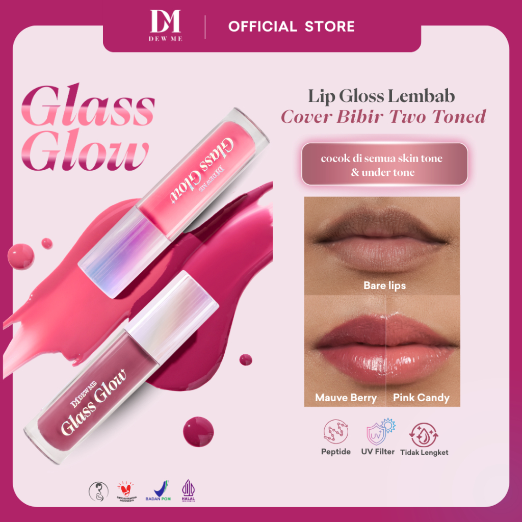 [PO] Dew Me Lip Gloss with UV Filter | Glass Glow | Lip Gloss with ...