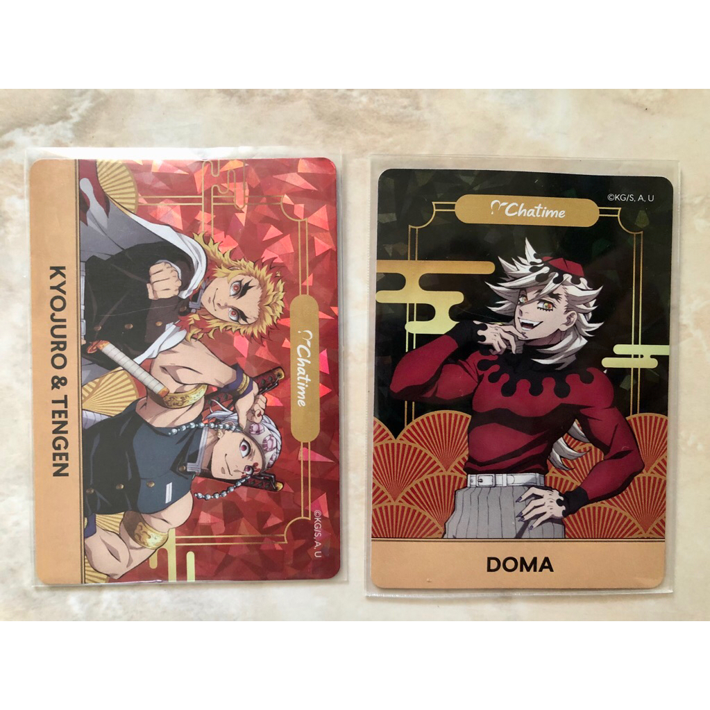 CARD CARD DEMON SLAYER X CHATIME DOMA DOUMA RENGOKU TENGEN KIMETSU NO ...